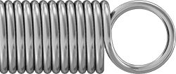 Industrial Hardware 67932 Steel Extension Spring with Loop Ends 2.25 ...