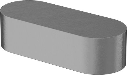 Industrial Hardware 18000 Rounded Machine Keys, 1018-1045 Carbon Steel ...