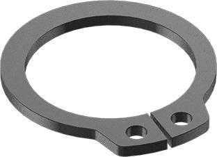 Industrial Hardware 43632 External Retaining Ring for 15 mm OD Black ...