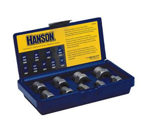 Irwin 54009 Hanson Bolt Extractor Set - Fractional - 9-Piece