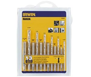 Irwin 80185 13 pc. Tap (HCS) & Drill Bit Set (HSS) - (6-32 to 1/4"-20 ...