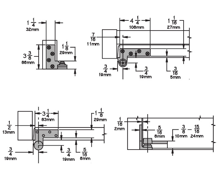 IVES 7212 SET-US26D LH 3/4" Offset Top & Bottom Pivot Set - Satin ...