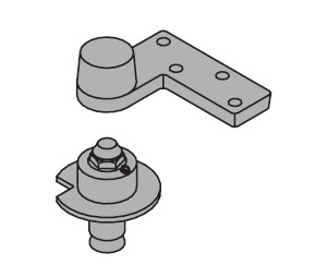 IVES 7222 BTM-US32 RH 3/4" Offset Bottom Pivot only - Polished ...