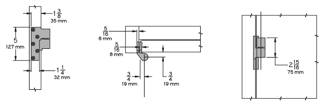 IVES 7230F INT-US32D Heavy Duty 3/4" Offset Intemediate Pivot only ...