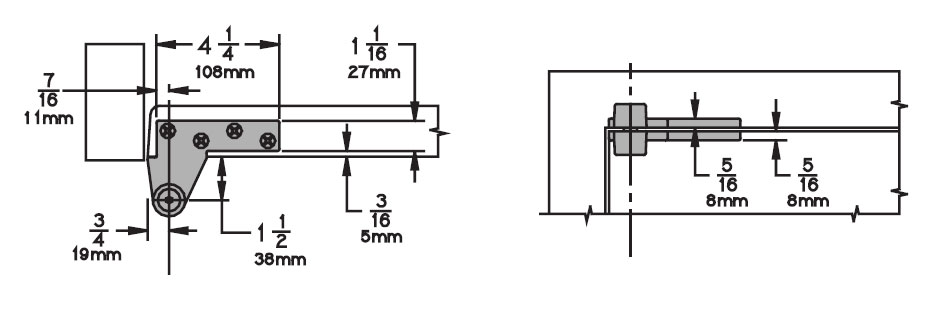 IVES 7244F TOP-US32D Heavy Duty 1-1/2" Offset Top Pivot only - Fire ...