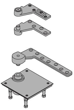 IVES 7245F SET-US26D Heavy Duty 1-1/2" Offset Top & Bottom Pivot Set ...