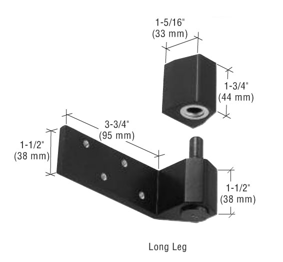 Jackson 41J14313 3/4" Offset Intermediate Pivot Set Long Leg - Dark Bronze