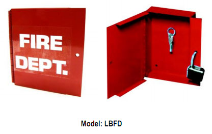 JL Industries LBFD Fire Department Lock Box
