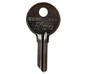 Kaba Ilco 1069B Key Blank for Hudson and National Cabinet Locks