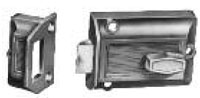 Kaba Ilco 220-53-41 Night Latch with Kwikset Keyway - Bronze Lacquer