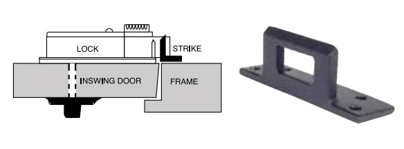 Kaba Mas Company 114005 CDX Lock Series Strike Type 3