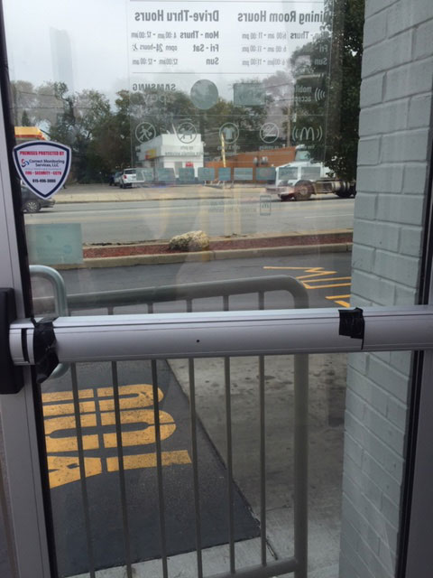 Kawneer 1786-17 Rim Exit Device - 3 Door - Clear Finish