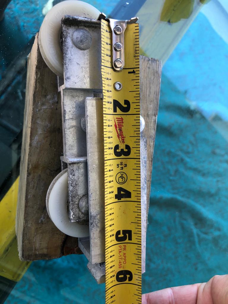 Kawneer 590411 STAINLESS STEEL CASTER for 990 Sliding Door