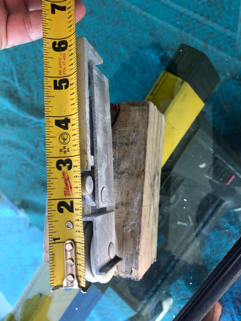 Kawneer 590411 STAINLESS STEEL CASTER for 990 Sliding Door