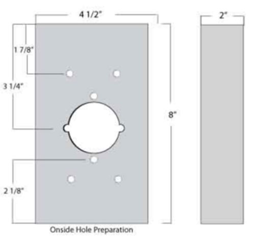 Keedex K-BXEDCR-2 Exit Device Gate Box - 2" Depth