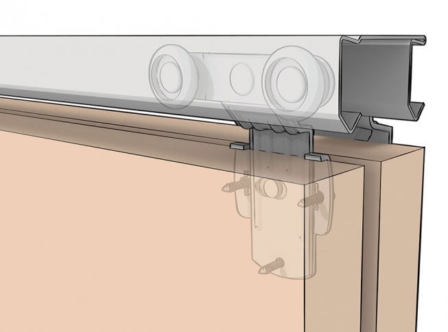 Knape & Vogt BYP-60S-2D-4 By-Pass 60 Lbs. Doors With Steel Track For 2 ...