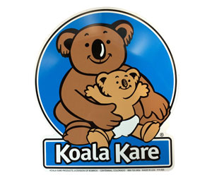 Koala Kare 825 Replacement Front Logo Label
