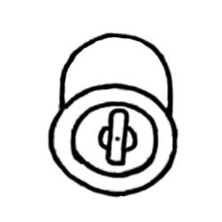 ASI L-002 Replacement Lock and Key