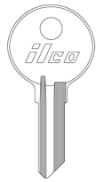Kaba Ilco 1069 Key Blank for Hudson and National Cabinet Locks