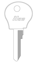 Kaba Ilco X12 Key Blank for Peugeot and Renault Vehicles