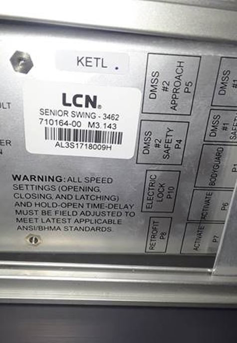 LCN Company 9540-3462 9540 Series Control Box