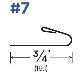 Legacy 7BR 54 Interlocking Metal Weatherstrip, Meeting Rail Hook ...
