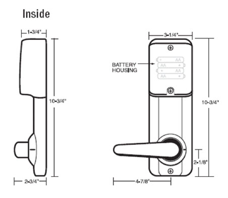 Linear LS2M26DCR LS-2 Software Managed Keypad Access Control with ...