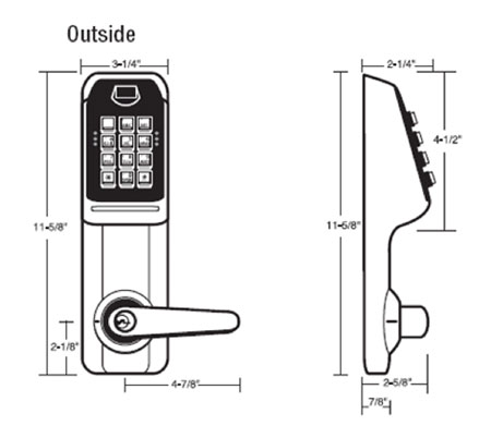 Linear LS2M26DCR LS-2 Software Managed Keypad Access Control with ...