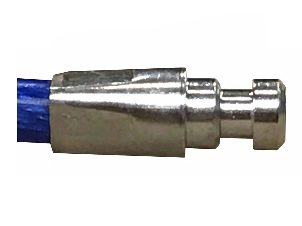 Lucky Line Products 80830 Locking Cable Key Ring, Blue, 25/pk