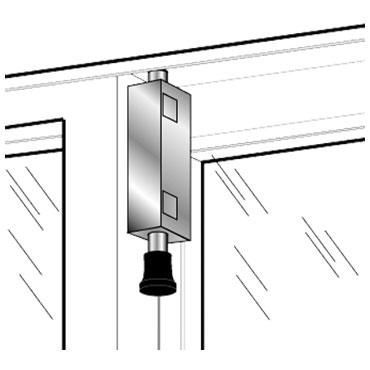 Mag 8824-AL Patio Door Lock w/ Bolt