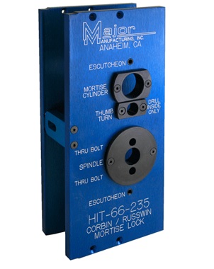 Major HIT-66-235 Template for Corbin/Russwin Mortise Lock