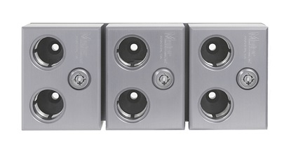 Major KT-830 Key Trap, 3 Gang, Yale Large Format Removable Core Cylinder