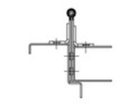 Markar FM300WT40 70 Satin Stainless Steel Edge Mount - Wide Throw Pin ...