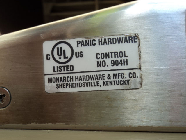 Monarch - Falcon 904H Panic Exit Device Assembly