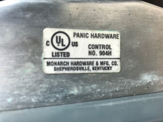 Monarch - Falcon 904H Panic Exit Device Assembly