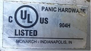 Monarch - Falcon 904H Panic Exit Device Assembly