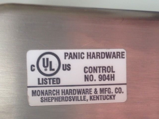 Monarch - Falcon 904H Panic Exit Device Assembly