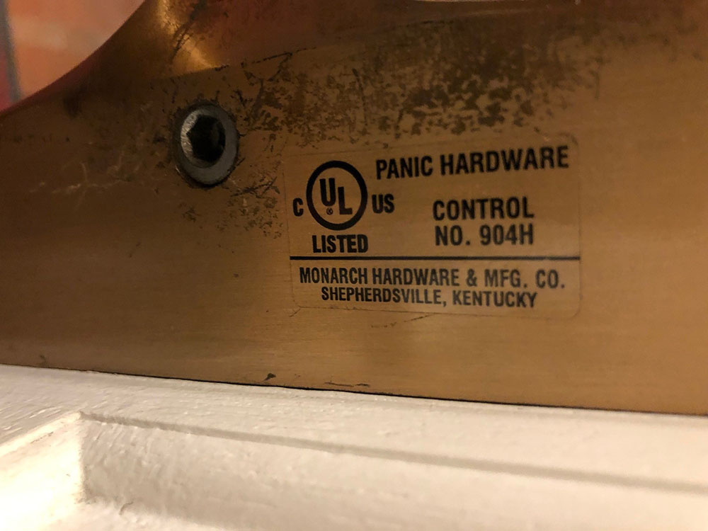 Monarch - Falcon 904H Panic Exit Device Assembly