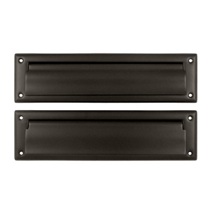 Deltana MS212U10B Mail Slot 13 1/8" with Interior Flap - Oil Rubbed Bronze