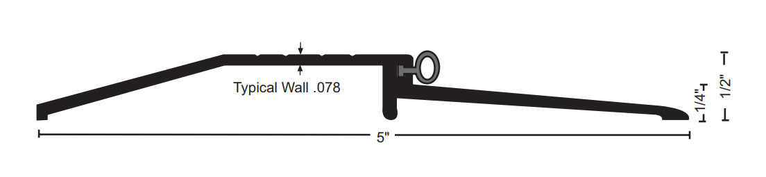 National Guard Products 950N 72" Neoprene Mill Aluminum Latchtrack ...