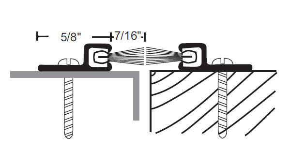 National Guard Products A605DKBSET 96 Dark Bronze Aluminum 96" Length ...