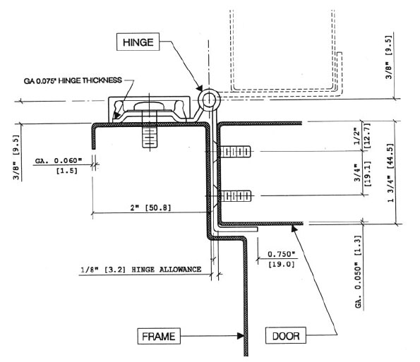 National Guard Products SS306-83 Stainless Steel Continuous Hinge Half ...