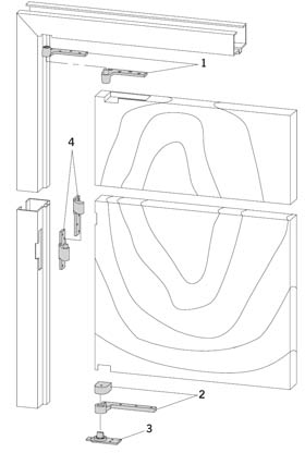 OP440 Dorma Pivot Set