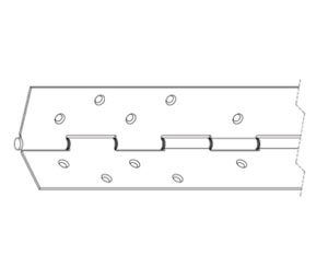 PBB CH5185630 CH51 85" Full Mortise Stainless Steel Continuous Heavy ...