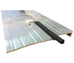 Pemko 2006AT 36" Mill Finish Latching Panic Exit Saddle with Black ...