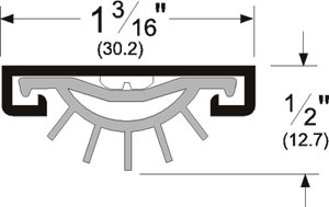 Pemko 234AV 80 in. Mill Finish Aluminum Door Bottoms Door Shoe