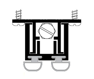 Pemko 420AVL 72" Automatic Door Bottom with Vinyl insert - Mill Finish ...