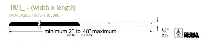 Pemko 18/1A 17X30-D Mill Finish Aluminum Plate 1/8"H X 17"W X 30"L - No ...