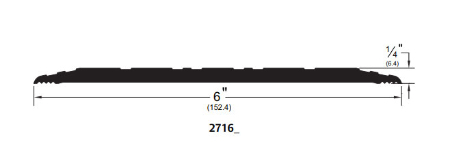 Pemko 2716BSP 36" Black Suede Powder Coat Aluminum Heavy Duty Threshold ...