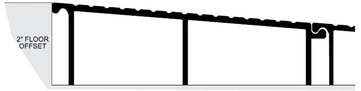 Pemko R2FMRA 24" Mill Finish Aluminum Modular Ramp Threshold - Miter Return